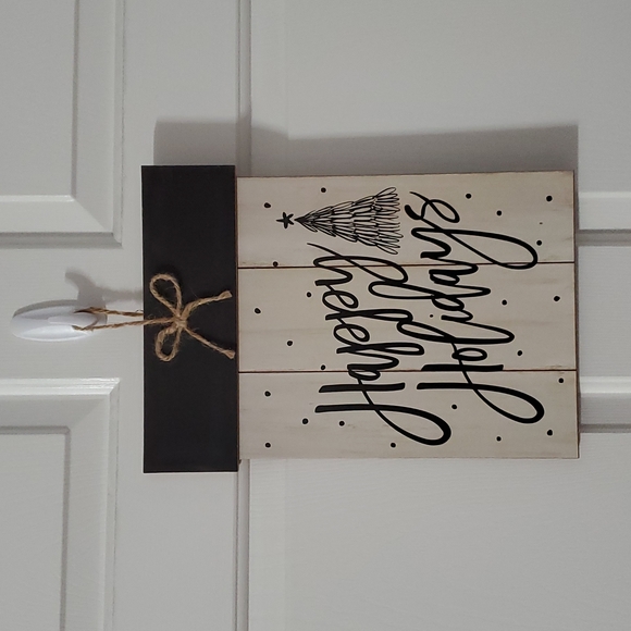 Holiday Time | Holiday | Holiday Time Happy Holidays Wall Decor Sign ...